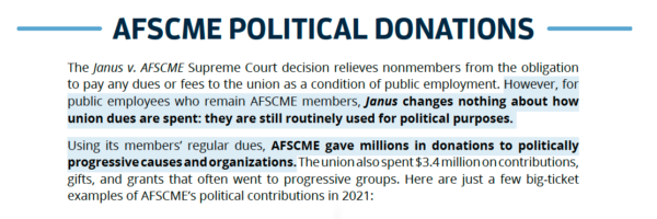AFSCME: Where do your union dues go? - Americans for Fair Treatment